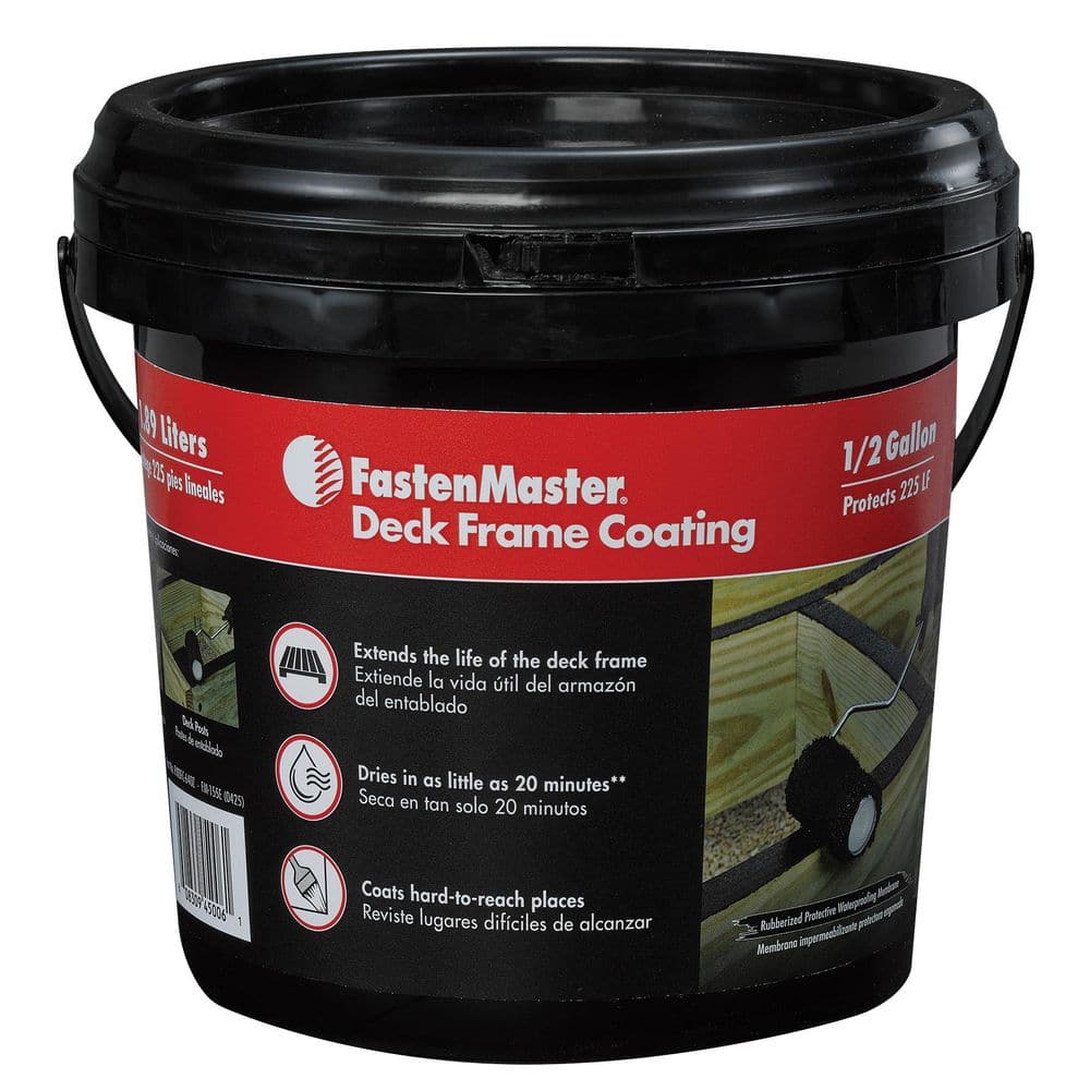 FastenMaster Deck Frame Coating 1/2 gal. 225 lin feet FMDFC-64OZ - The ...