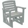 WILDRIDGE Classic 1-Person Light Gray Plastic Outdoor Glider LCC-206-LG ...