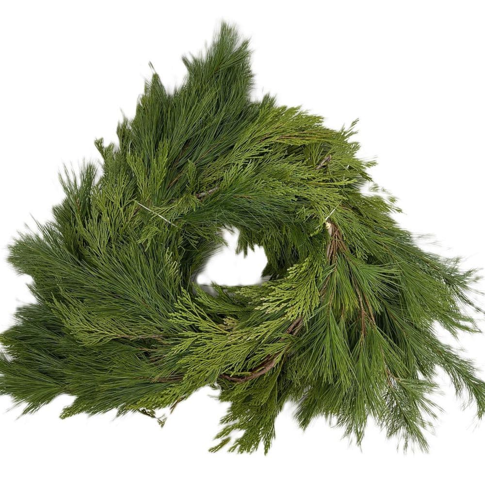 BELL NURSERY 25 ft. Live White Pine and Cedar Garland EVGRN2WPCGAR ...