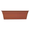 Bloem Dura Cotta 18 in. Terra Cotta Plastic Window Box Planter with ...
