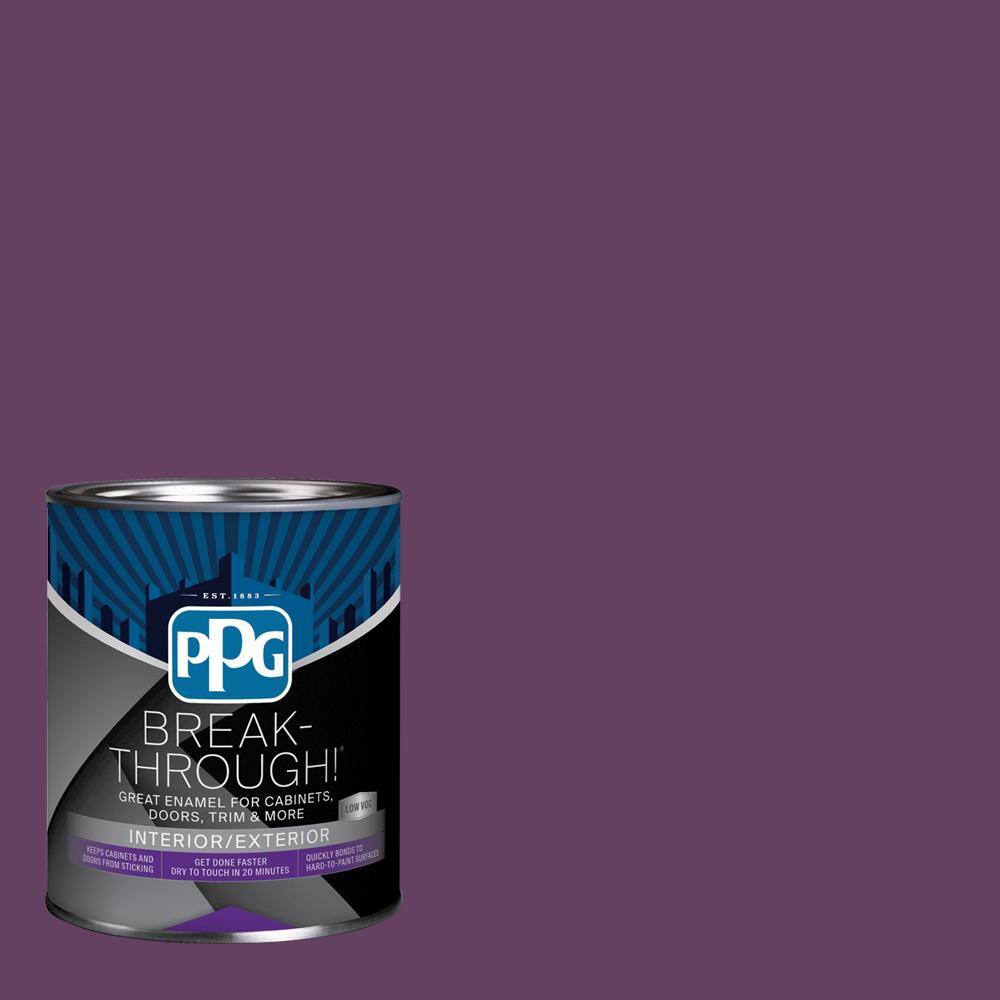 Reviews for Break-Through! 1 qt. PPG1178-7 Royal Plum Satin Door, Trim ...