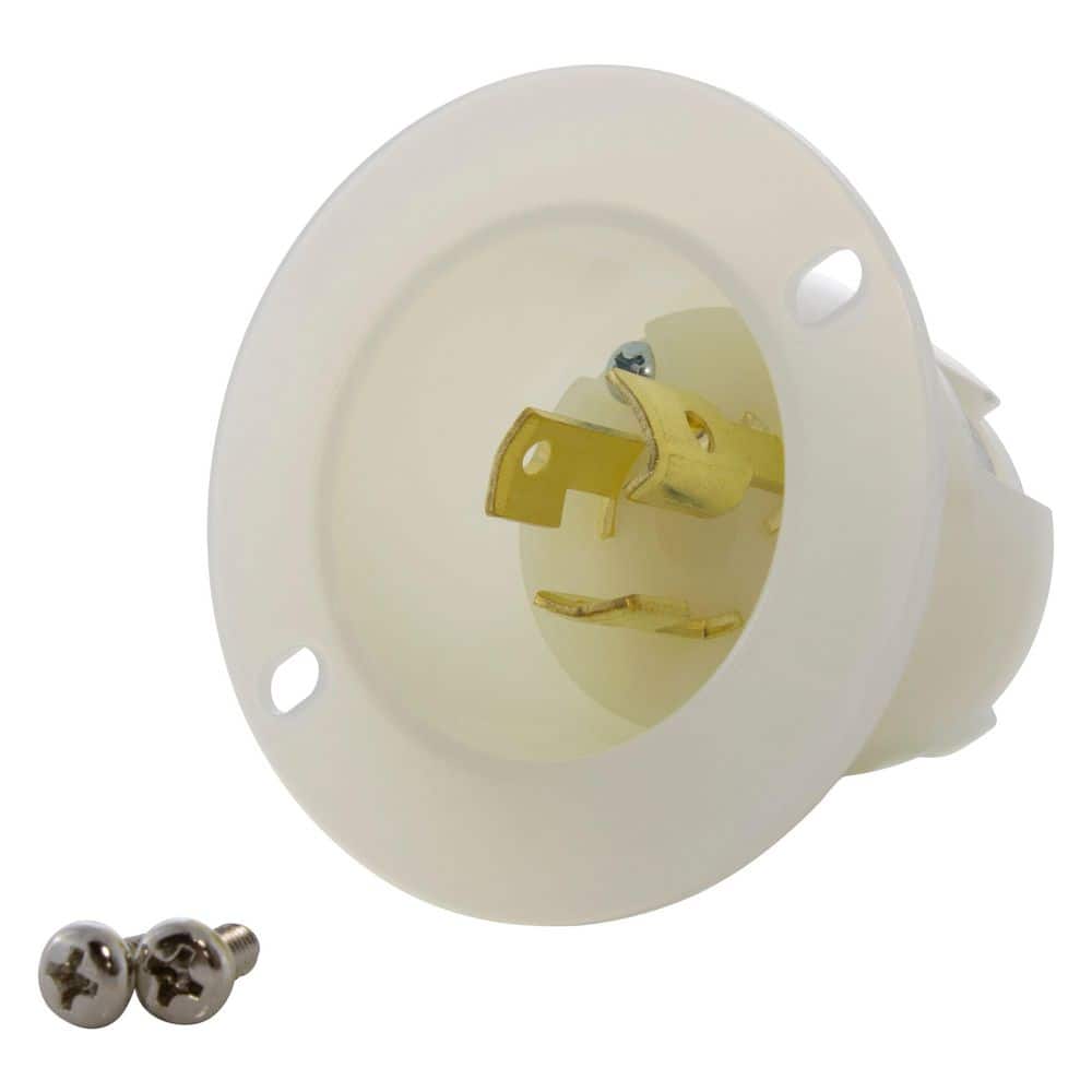 AC WORKS 15 Amp 125-Volt L5-15P Power Input Inlet UL and C-UL Listed ...