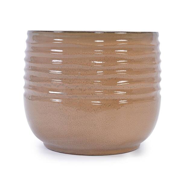 EPIPHANY DOUBLED INC 3-Pieces Antique Bronze Ceramic Planter for Patio ...