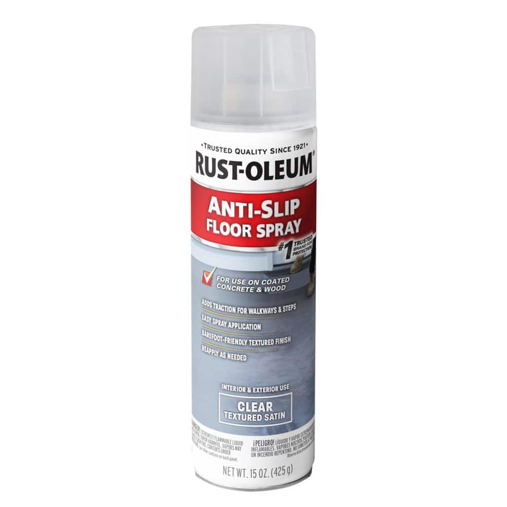Rust-Oleum 15 oz. Clear Anti-Slip Texture Floor Spray 400140 - The Home ...