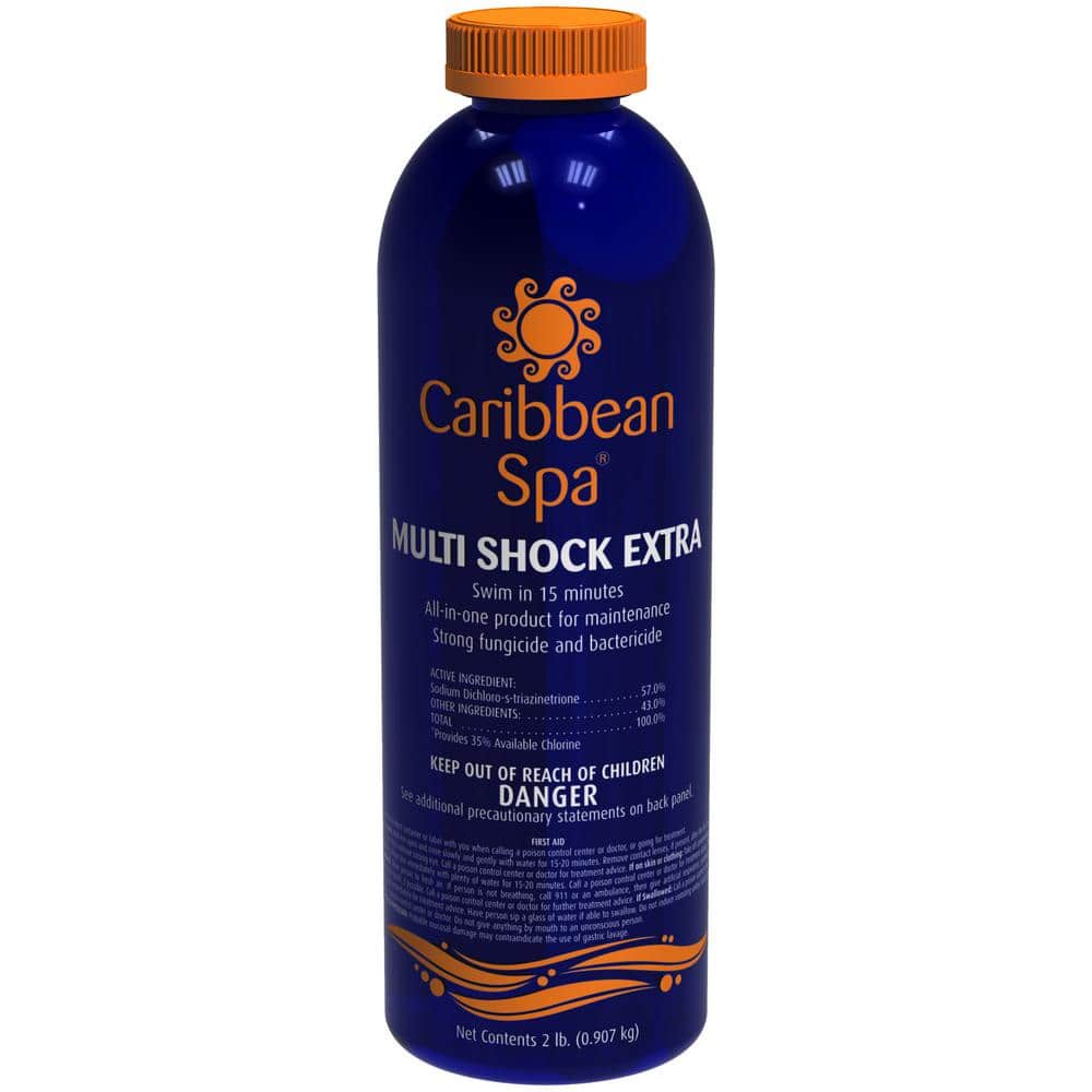 CARIBBEAN BLUE 2 lbs. Multi-Shock Extra Spa and Pool Shock C005319 ...