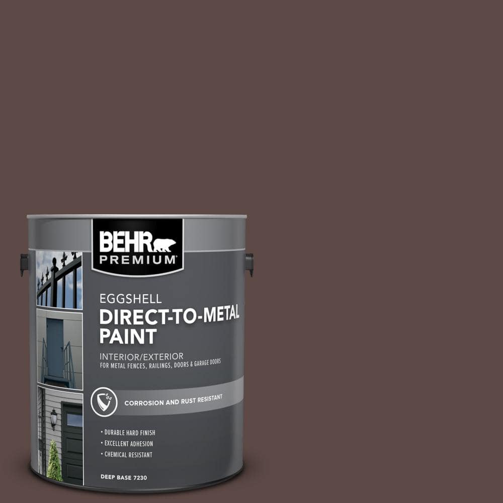BEHR PREMIUM 1 gal. #MQ1-58 Chocolate Soul Eggshell Direct to Metal ...
