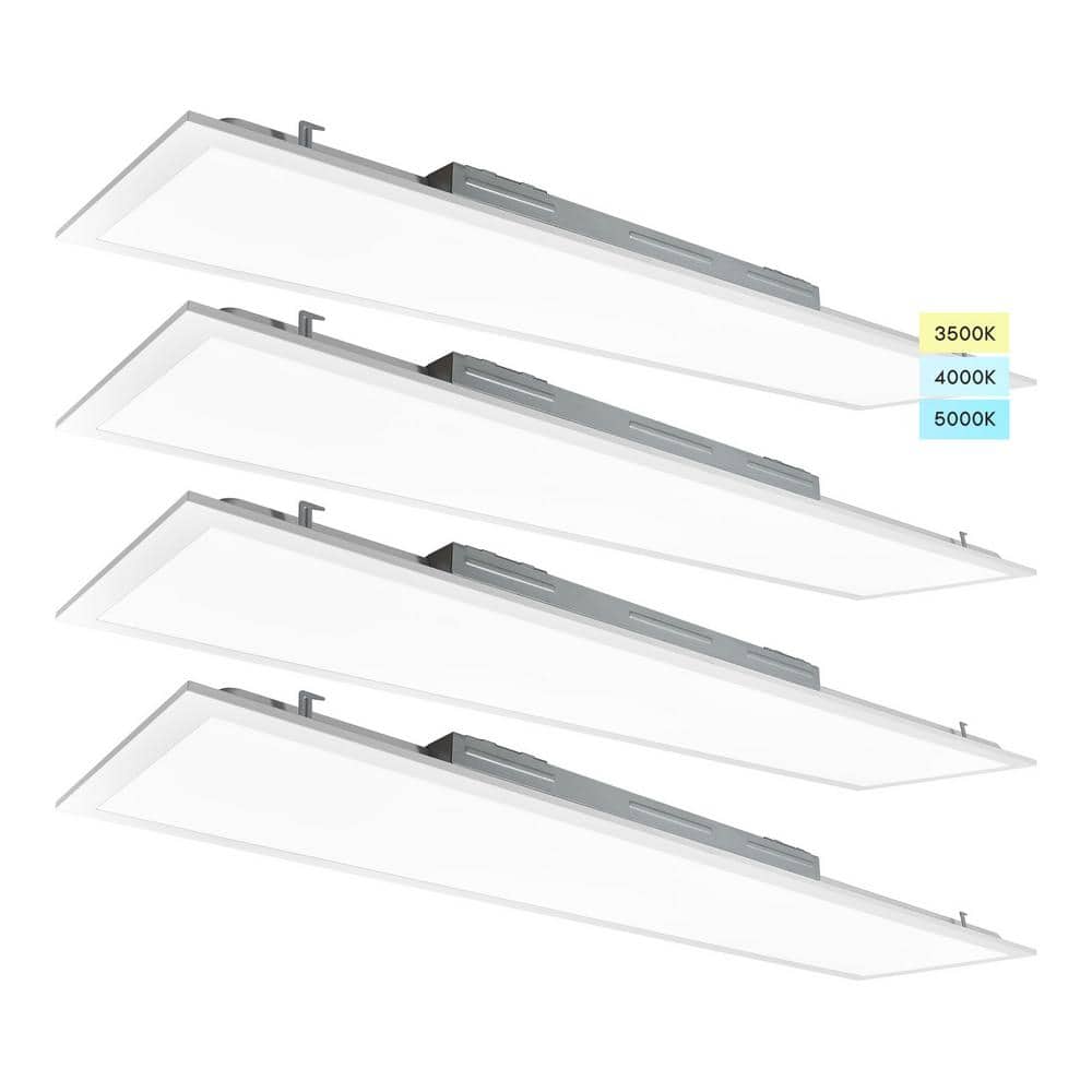 LUXRITE 1 x 4 ft. 3750/4375/5000 Lumen Integrated LED Panel Light 3 ...
