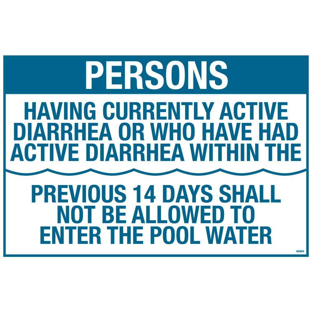 Poolmaster Residential or Commercial Swimming Pool Signs, Persons ...