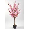 Worth Imports 51 in. Artificial Cherry Tree in a Pot 3291 - The Home Depot