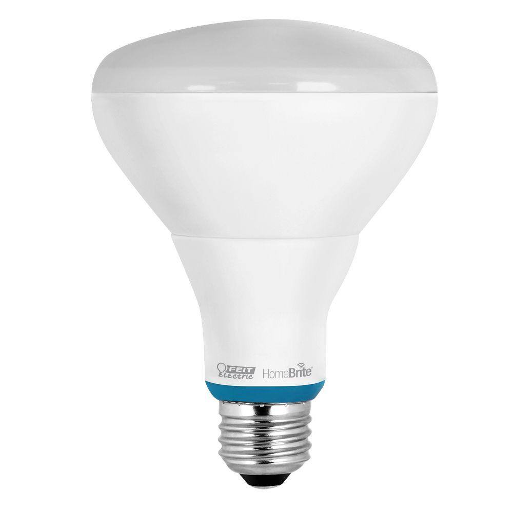 Feit Electric HomeBrite 65W Equivalent Soft White (2700K) BR30 Dimmable ...