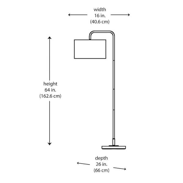 Hampton Bay Wythe 64 in. 1-Light Brushed Nickel Downbridge Hampton Bay Wythe 64 in. 1-Light Brushed Nickel Downbridge