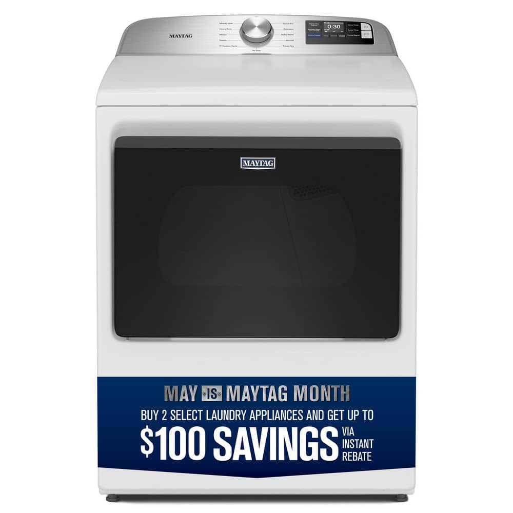 Maytag 7.4 cu. ft. vented Top Load Electric Dryer in White with Extra ...