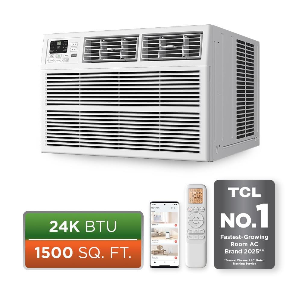 Reviews for TCL 24,000 BTU Smart Window AC, Cools 1500 Sq Ft, WiFi ...