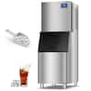 Gilati 31.7 in.500 lbs./24h Half Size Cubes Commercial Freestanding Ice ...
