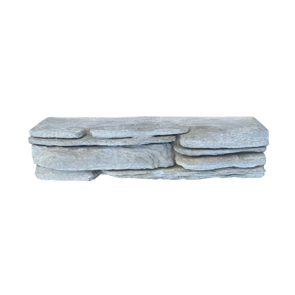 Nantucket Pavers Fieldstone 17.5 in. x 5 in. x 4 in. Gray Variegated ...