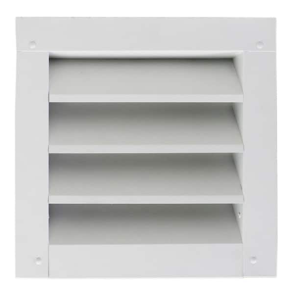 Maxx Air 8 in. x 8 in. Square White Aluminum 6-Pack Rust-Resistant ...