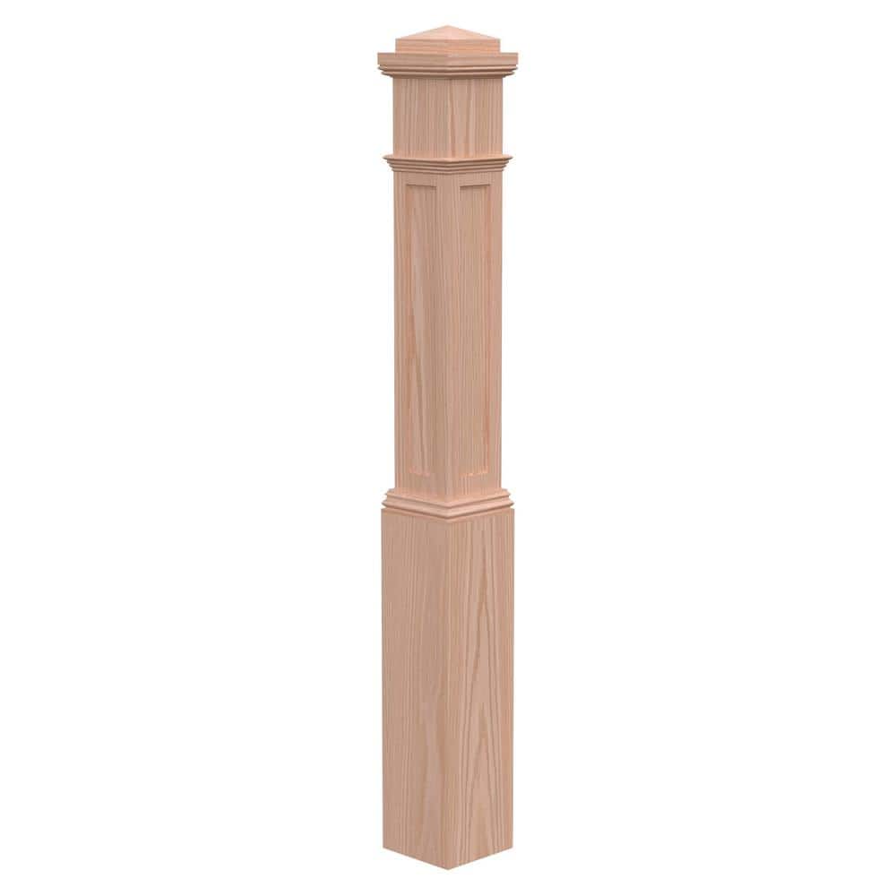 EVERMARK Stair Parts 4093 55 in. x 6-1/4 in. Unfinished Red Oak Flat ...