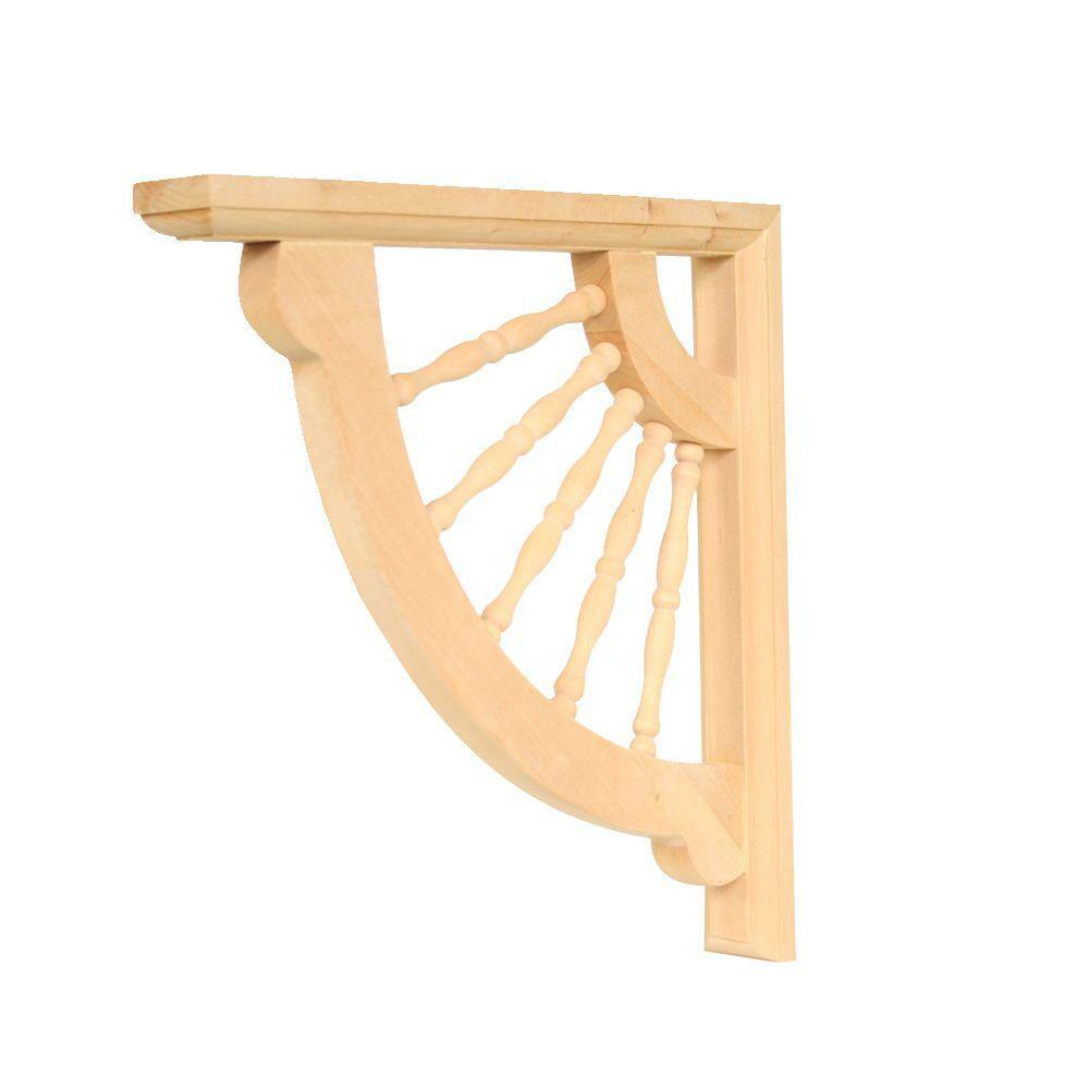 Waddell WADBR408 12 in. x 1-1/2 in. x 12 in. Basswood Bracket Moulding ...