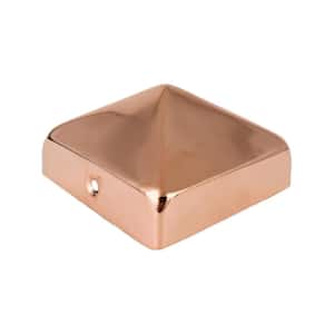 Protectyte 6 in. x 6 in. Copper Pyramid Slip Over Fence Post Cap ...