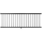 Pegatha Plus 8 ft. x 36 in. Black Fine Textured Aluminum Stair Rail Kit ...