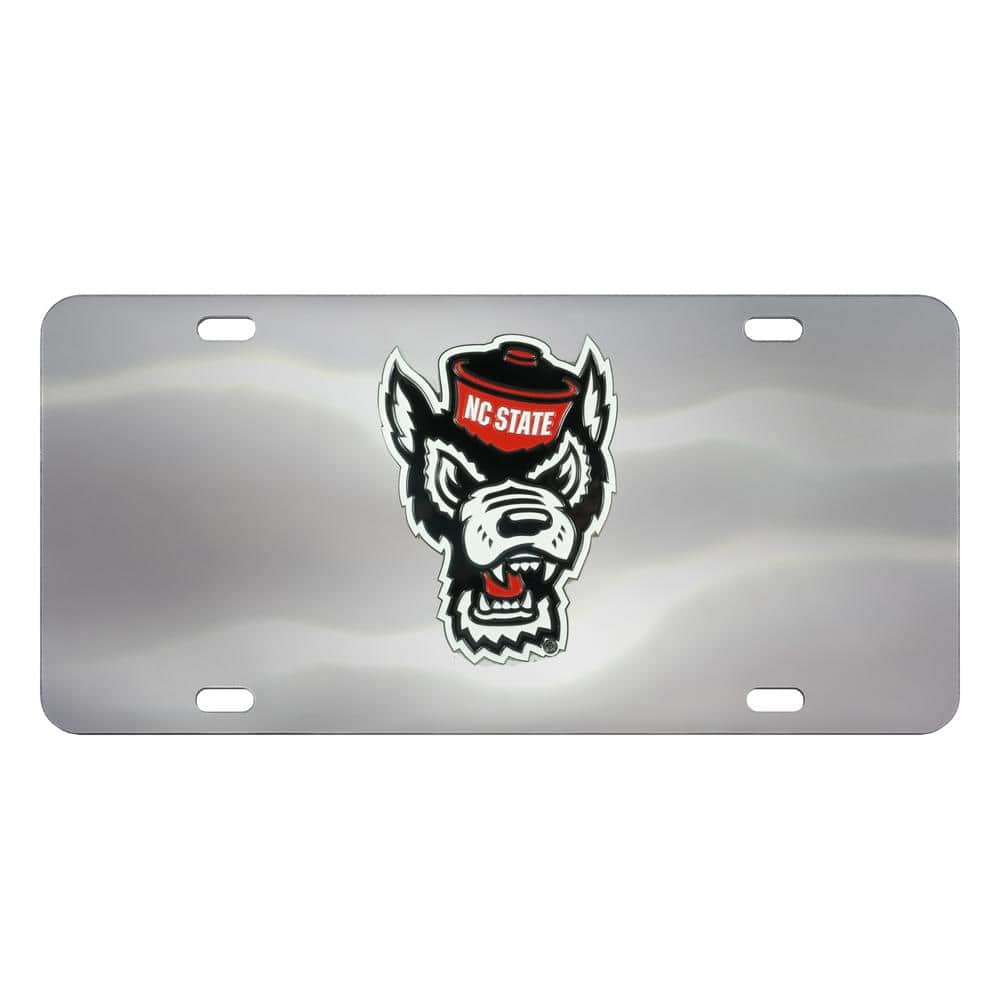 FANMATS 6 in. x 12 in. NCAA North Carolina State University Stainless ...