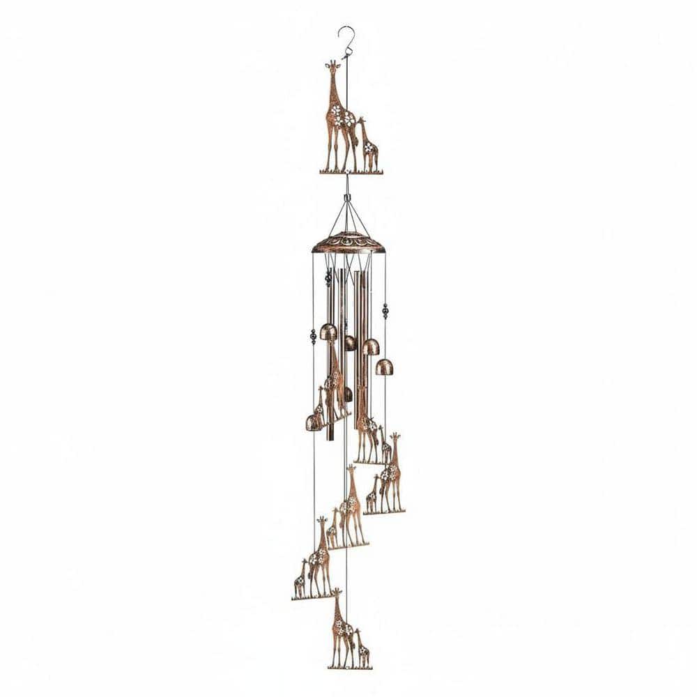Whimsical Giraffe Outdoor Wind Chimes YNLIN346 - The Home Depot