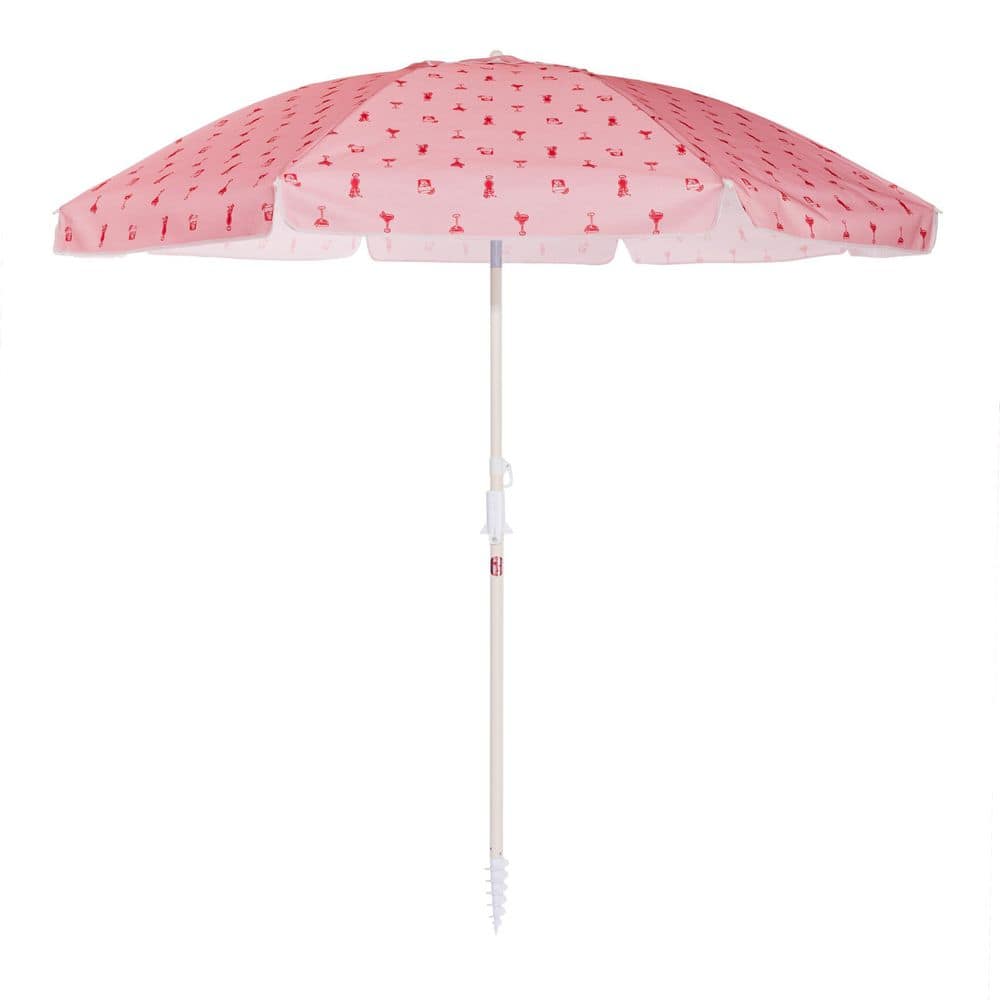 MOEPISY Umbrella diameter 6' 6 ft. fiberglass Beach UPF 50+ Patio ...