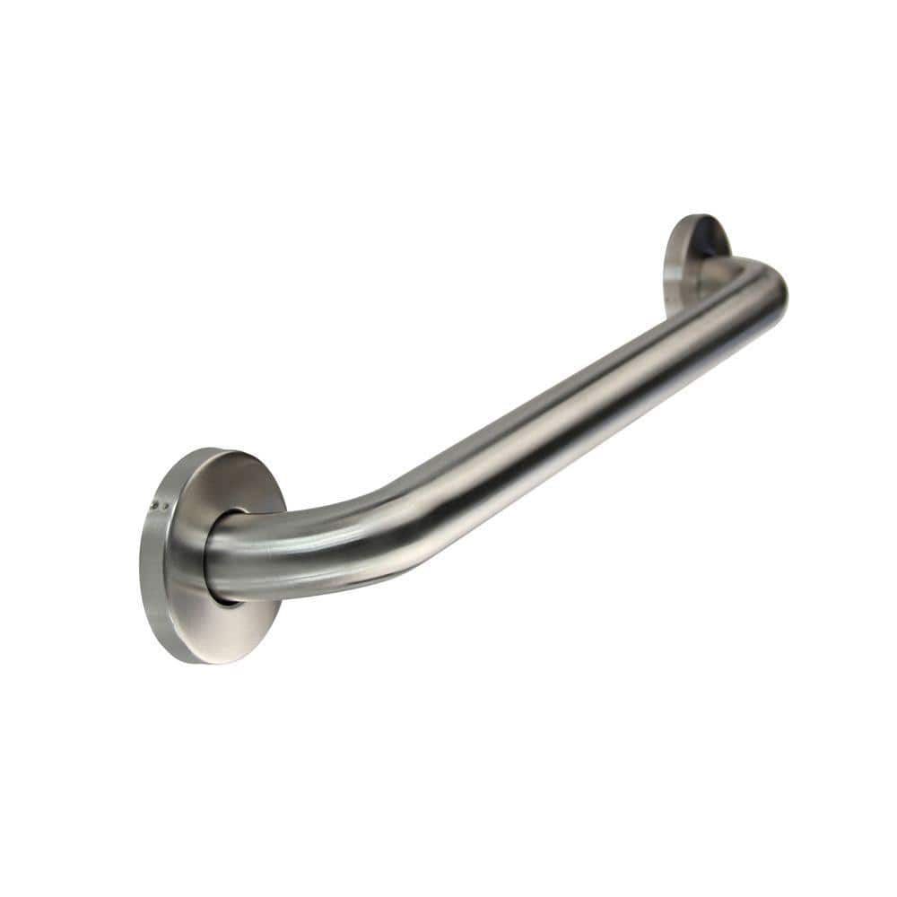 Glacier Bay 18 in. x 1-1/4 in. Concealed Screw Grab Bar in Brushed ...