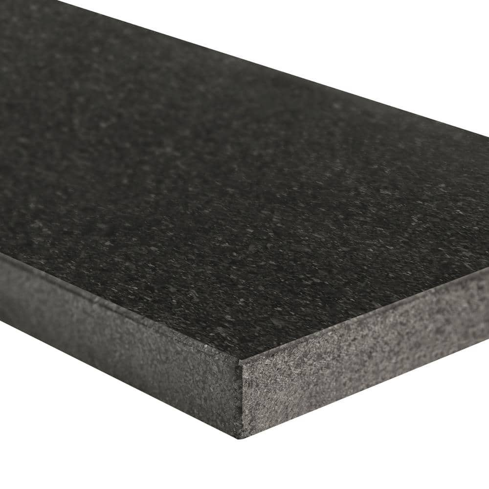 MSI Premium Black 6 in. x 72 in. Honed Granite Double Beveled Threshold ...