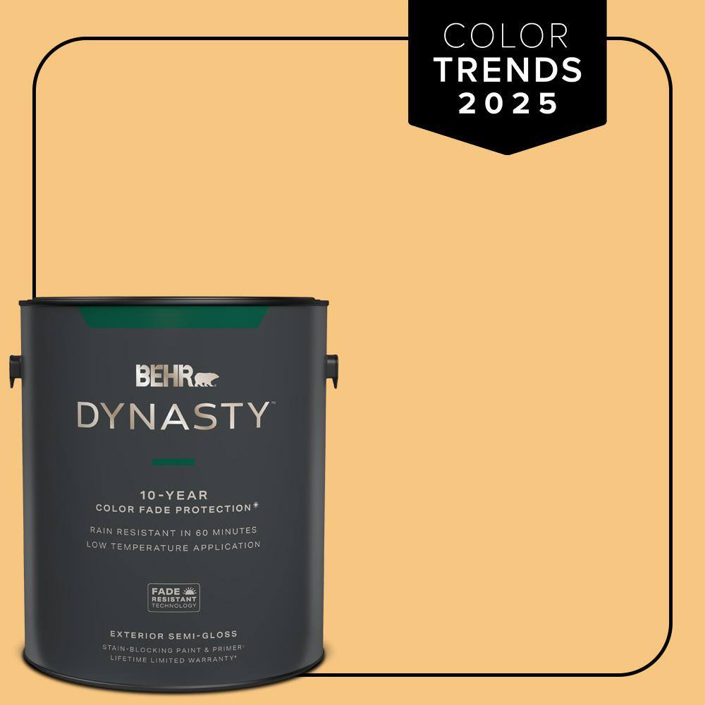 BEHR DYNASTY 1 gal. #PPU6-07 Jackfruit Semi-Gloss Enamel Exterior Stain ...