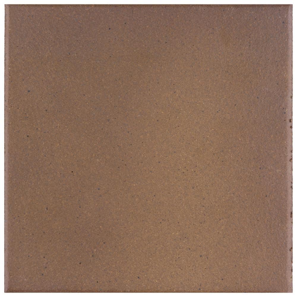 Merola Tile Quarry Flame Brown 5-7/8 in. x 5-7/8 in. Ceramic Floor and ...