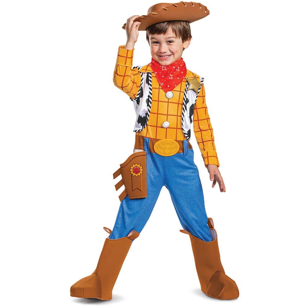 Disguise Boy's Deluxe Toy Story 4 Woody Costume - Toddler 3T-4T ...