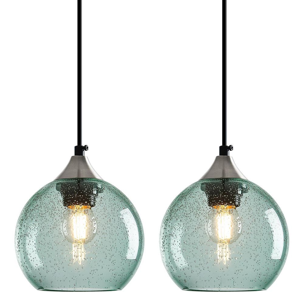 ZHLWIN Home Lighting ‎60 Watts 1 Light 5. 9in Light Green Glass Pendant ...