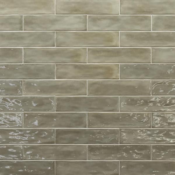 Jeffrey Court Rustico Blanco 3 in. x 12 in. Glossy Rectangle Ceramic ...