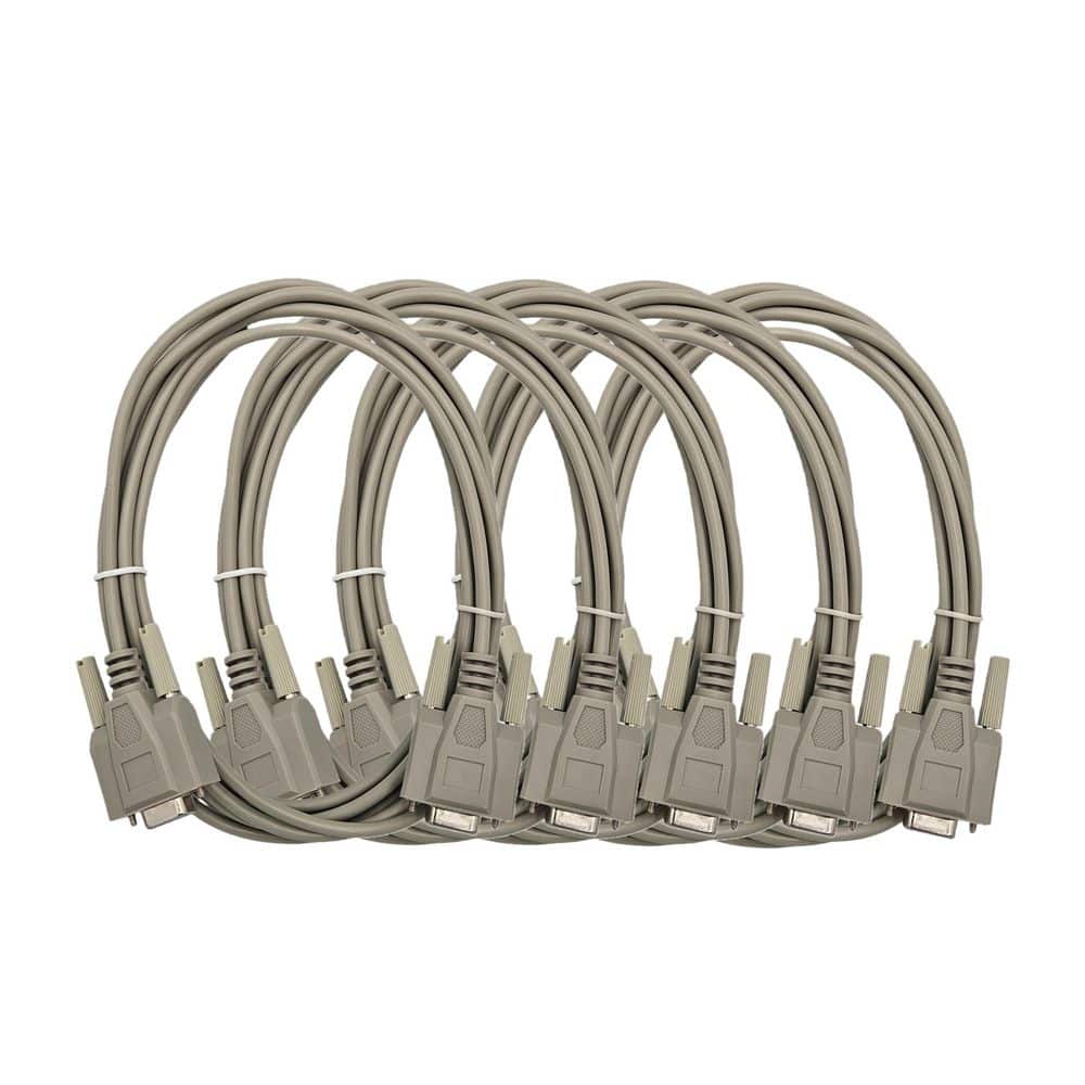 Micro Connectors, Inc 10 ft. Null Modem Serial (DB9 Female to Female ...