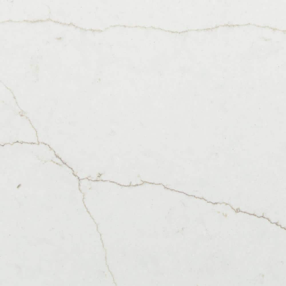 VIATERA Quartz Countertop Sample in Macaubas Bianco LX-P314-VT - The ...