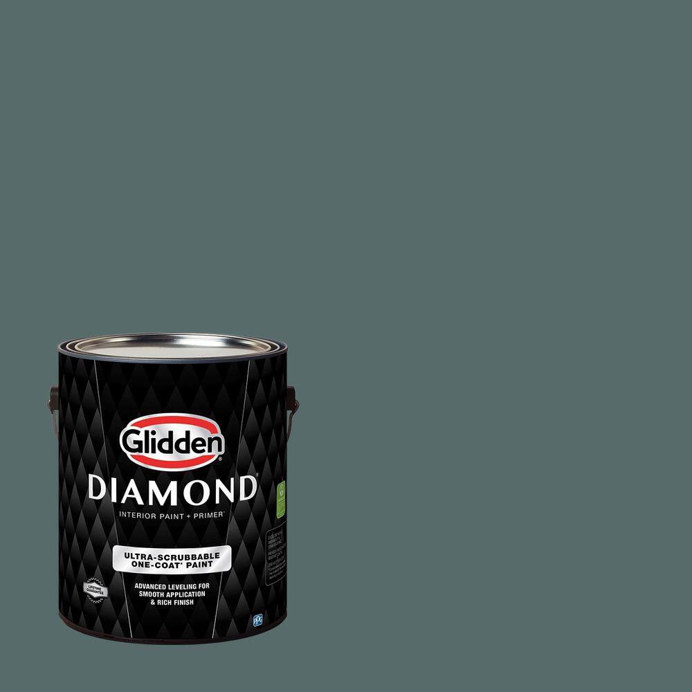 Glidden Diamond 1 gal. PPG1145-6 Juniper Berry Satin Interior Paint ...