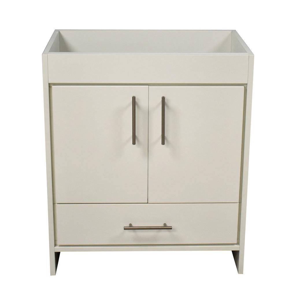 VOLPA USA AMERICAN CRAFTED VANITIES Rio 30 in. W x 19 in D Bath Vanity Cabinet Only in White MTD ...