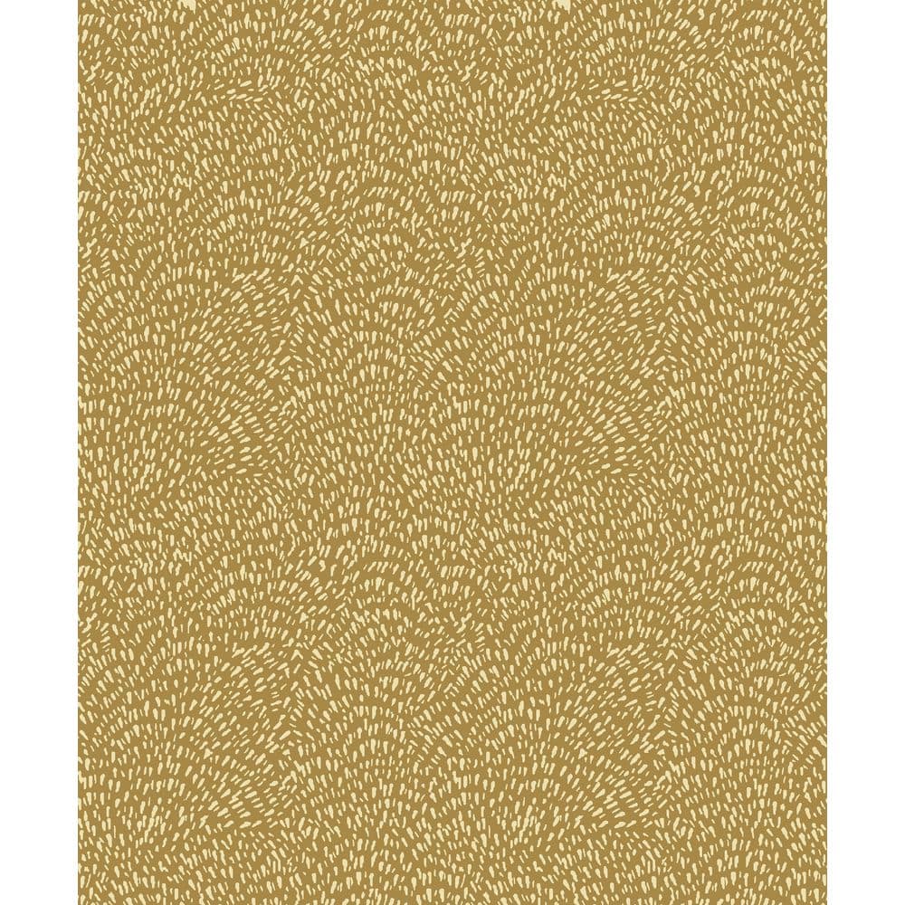 Zen Collection Gold Fan Fleck Metallic Sheen Finish Non-Pasted Non ...