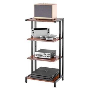 VEVOR AV Media Stand 4-Tier, Audio/Video Stand with Strengthened ...