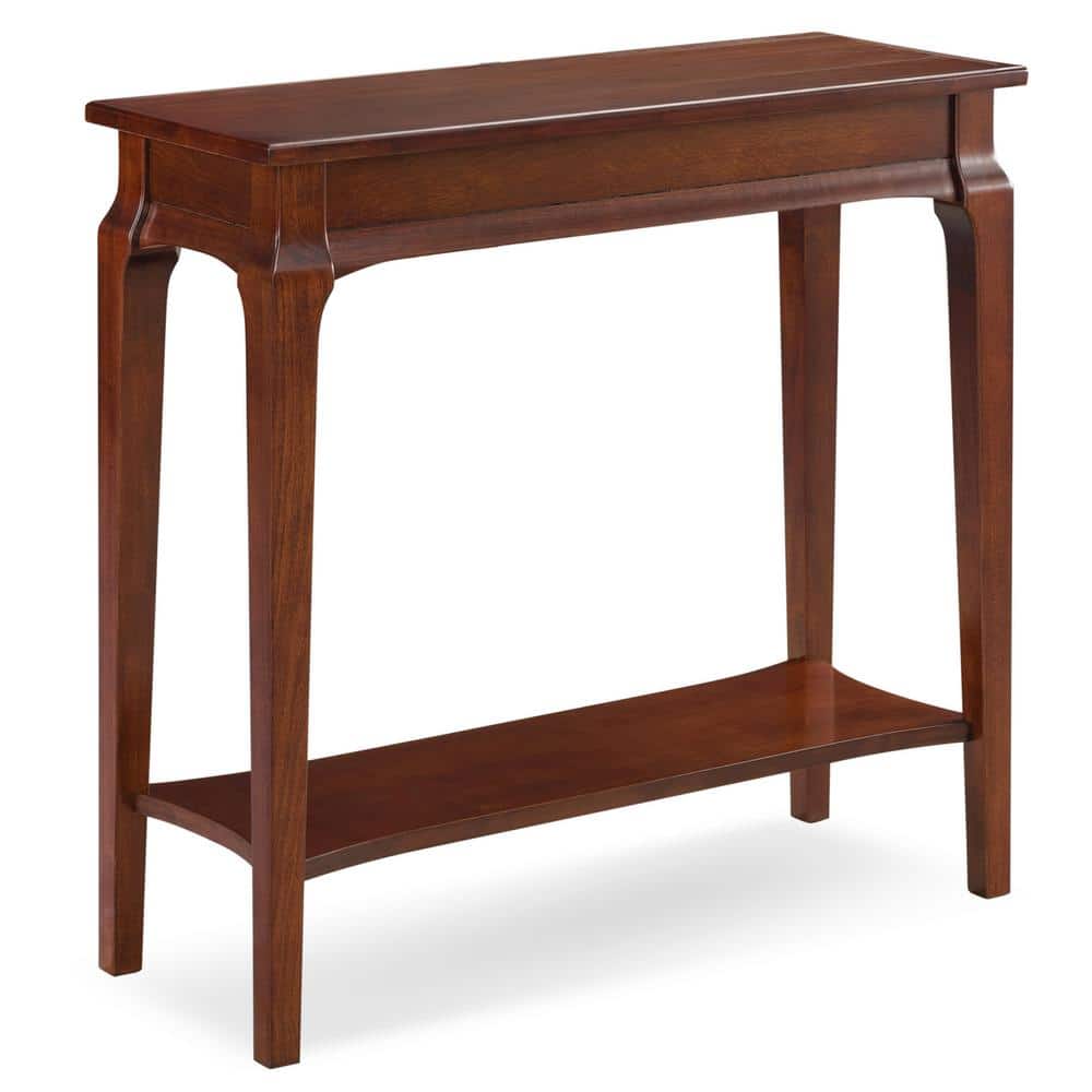 Leick Home Stratus 30 in. Heartwood Cherry Rectangle Solid Wood Hall ...