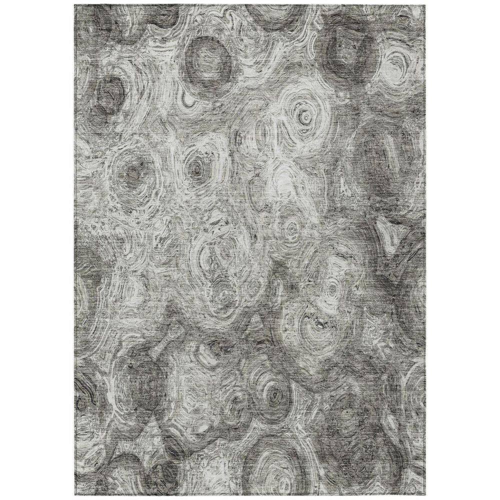 HomeRoots Silver, Taupe, Ivory 9 ft. x 12 ft. Woven Abstract Polyester ...