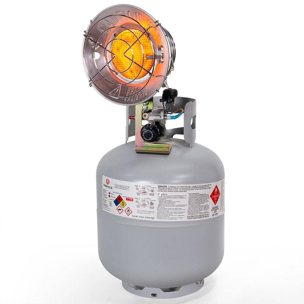 XtremepowerUS 15,000 BTU Radiant Single Burner Tank Top Propane Heater ...