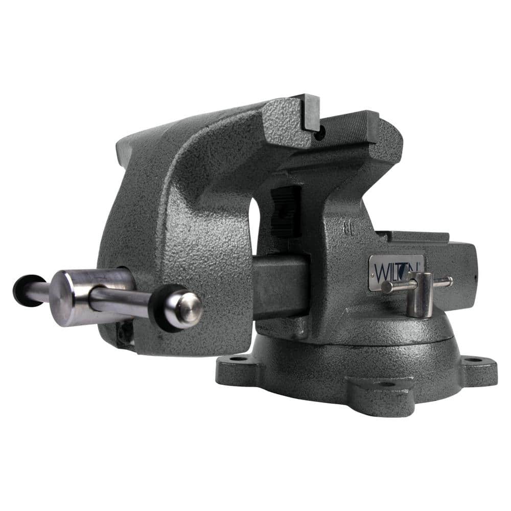 Wilton 748A 8 in. Mechanics Vise with Swivel Base, 4-3/4 in. Throat ...