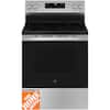 GE 30 in. 4 Burner Element Free-Standing Electric Range in Stainless ...