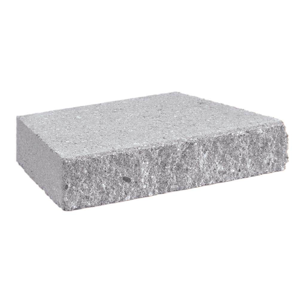 Anchor 12 in. x 7.5 in. x 2.5 in. Gray Concrete Retaining Wall Cap ...