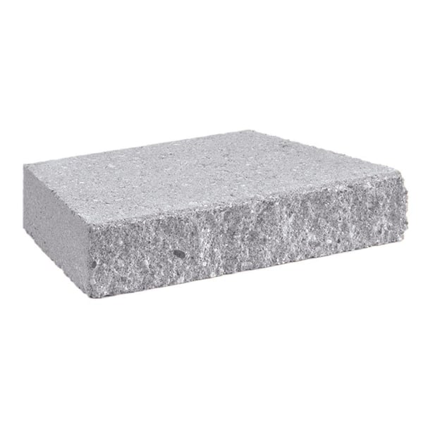 Anchor 12 in. x 7.5 in. x 2.5 in. Gray Concrete Retaining Wall Cap ...
