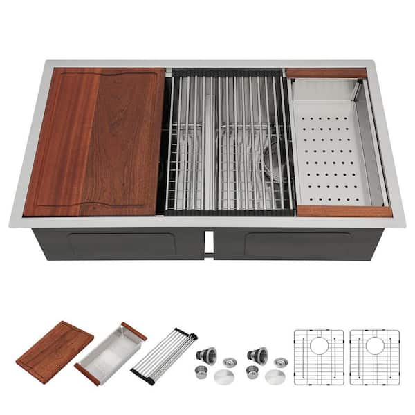 Dcolora 33 In. 50/50 Split Low Divider Workstation With Ledge Double ...