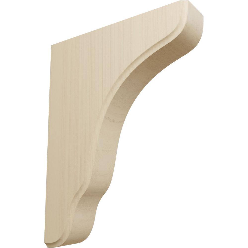 Ekena Millwork 1-3/4 in. x 7-1/4 in. x 9-1/2 in. Unfinished Rubberwood ...