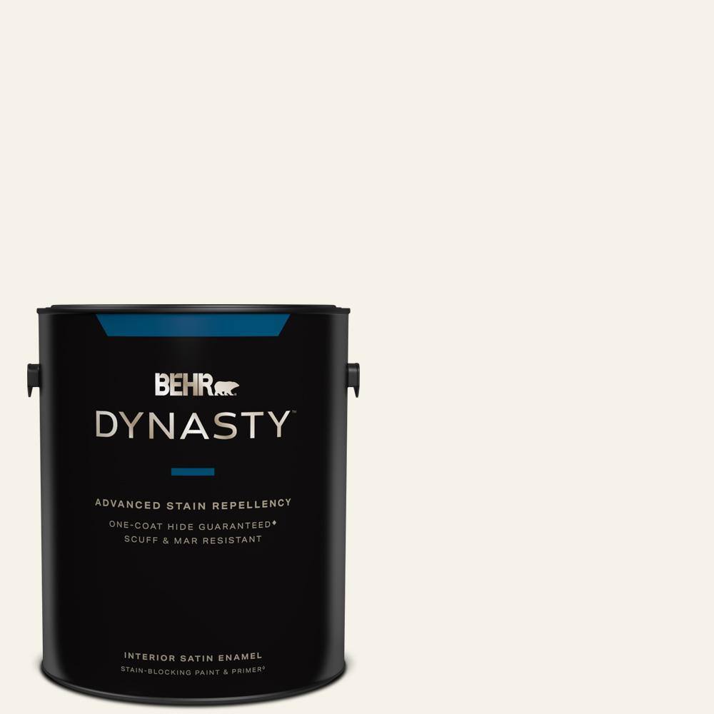 BEHR DYNASTY 1 gal. #BWC-11 Fresh Popcorn Satin Enamel Interior Stain ...